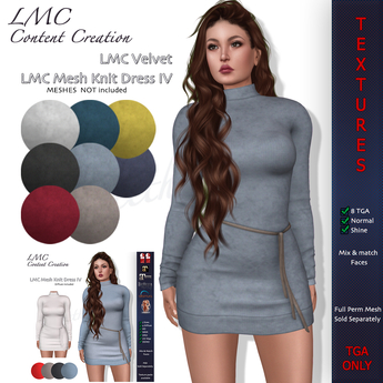 Second Life Marketplace - LMC TGA - Velvet - Textures for the LMC Knit ...
