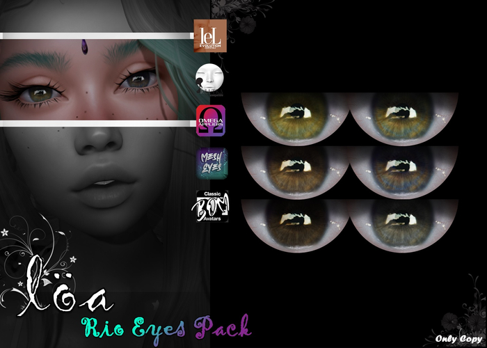 Second Life Marketplace - ::Loa:: Rio Eyes Pack ~LeLutka/OMEGA/Mesh/BOM ...