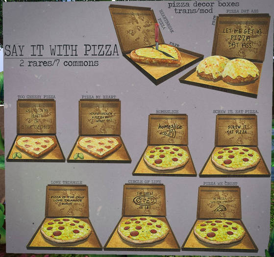 Second Life Marketplace - Junk Food - In Pizza We Crust Pizza