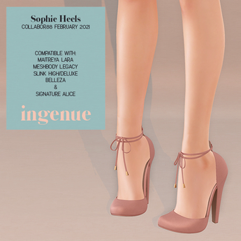 Second Life Marketplace - Ingenue :: Sophie Heels :: Juniper