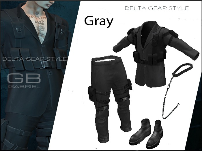 Second Life Marketplace - ::GB:: Delta Gear Style - Full Set - Gray ...