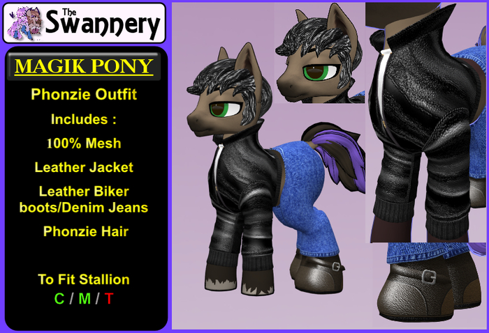 Second Life Marketplace - Magik Pony Stallion - The Phonzie Outfit