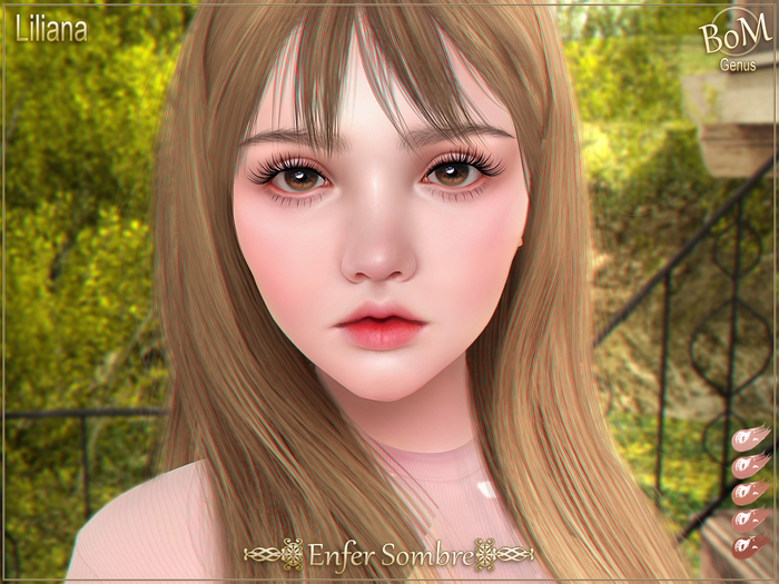 Second Life Marketplace - (Enfer Sombre*) Lilliana skin and shape Demo
