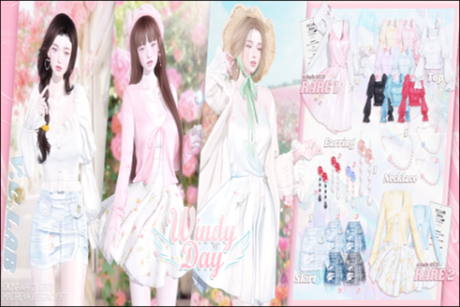 Second Life Marketplace - [V.C.LAB] Windy Day GACHA. earring 04 (box)