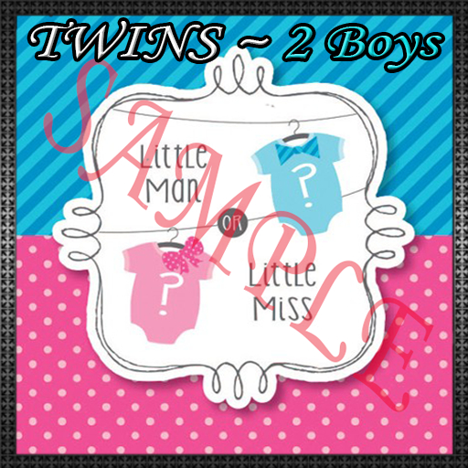 Second Life Marketplace - {SSD} LITTLE MAN or MISS? !Gender Reveal (TWINS)