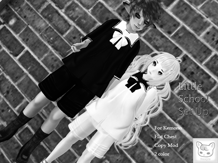Second Life Marketplace - DEMO Kemono Clothes , fuayu Little School Set Up