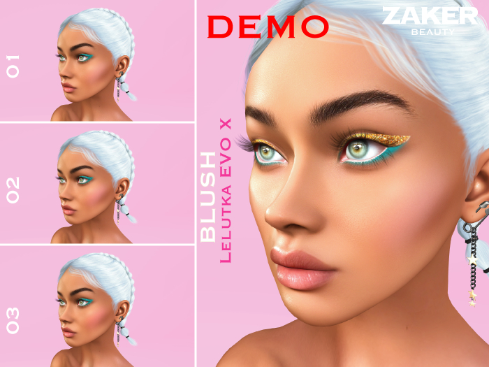 Second Life Marketplace - DEMO ZAKER BEAUTY : Blush Lel EVO X (BOM)
