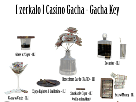 Second Life Marketplace - [ zerkalo ] Casino Gacha - Chip Spot1