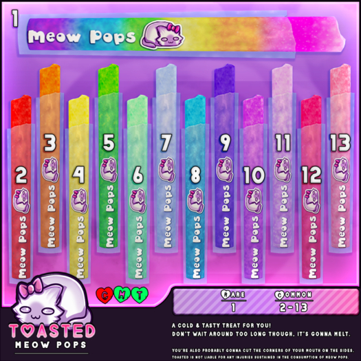 Second Life Marketplace - TOASTED // Meow Pop #1 Unicorn Blood RARE