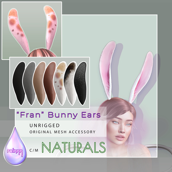 Second Life Marketplace - rainnn - Fran Bunny Ears - [DEMO]