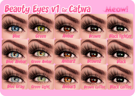 Second Life Marketplace - {Meow!} Catwa Beauty Eyes Applier R&L sides ...