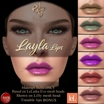 Second Life Marketplace - MK BOM Lips Layla by Alge's Designs