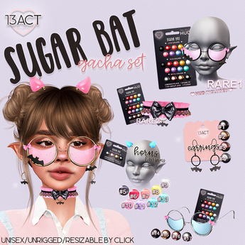 Second Life Marketplace - !13ACT - Sugar Bat gacha set #6