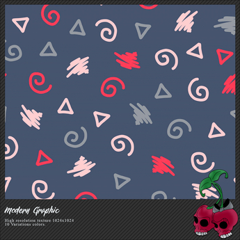 Second Life Marketplace - *Crazy Cherry* Modern Graphic - Unpack hud