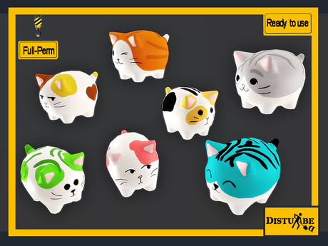 Second Life Marketplace - ::DisturbeD:: Kawaii Cute Cats Pack - FULL ...