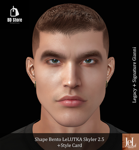 Second Life Marketplace - BD Store - Shape Alexander For LeLUTKA Skyler ...