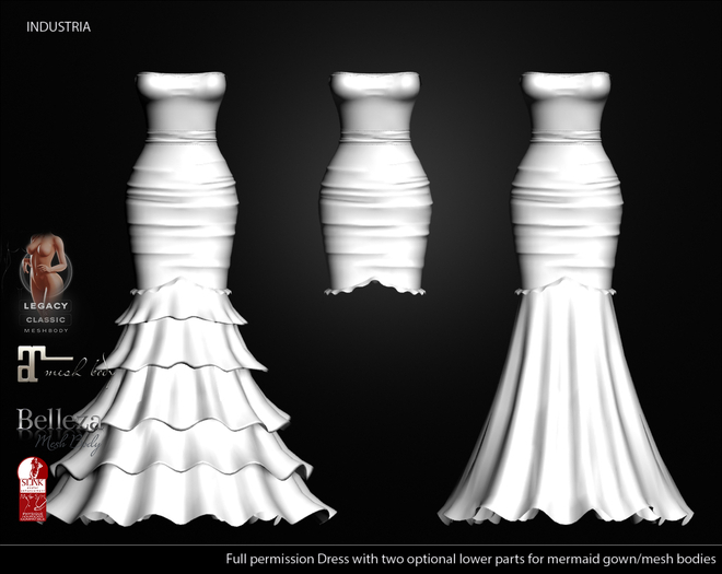 Second Life Marketplace - Full permission Dress with two optional lower ...