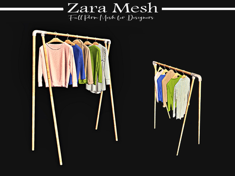 Second Life Marketplace - Zara Mesh - Female Clothes Rack - FULL PERM MESH