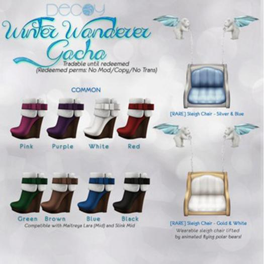 Second Life Marketplace - [Decoy] Winter Wanderer Gacha - Boots White