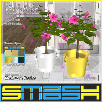 Second Life Marketplace - SMASH - Firefly Bucket (Version: Hibiscus)