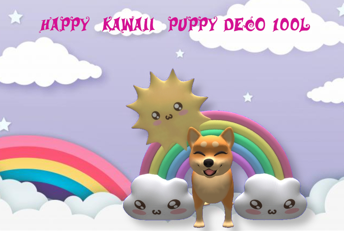 Second Life Marketplace - happy Kawaii puppy deco bagged