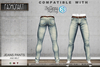 Second Life Marketplace - .:FashionArt:. JEANS PANTS AND BELT BLUE STON ...