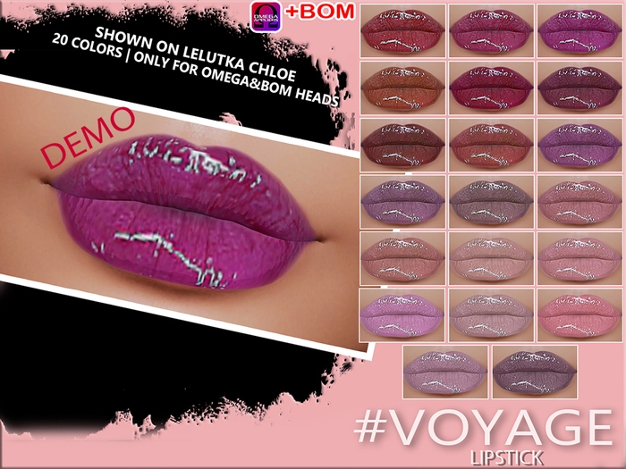 Second Life Marketplace - Sintiklia - Lipstick Voyage(Omega&BOM) - DEMO