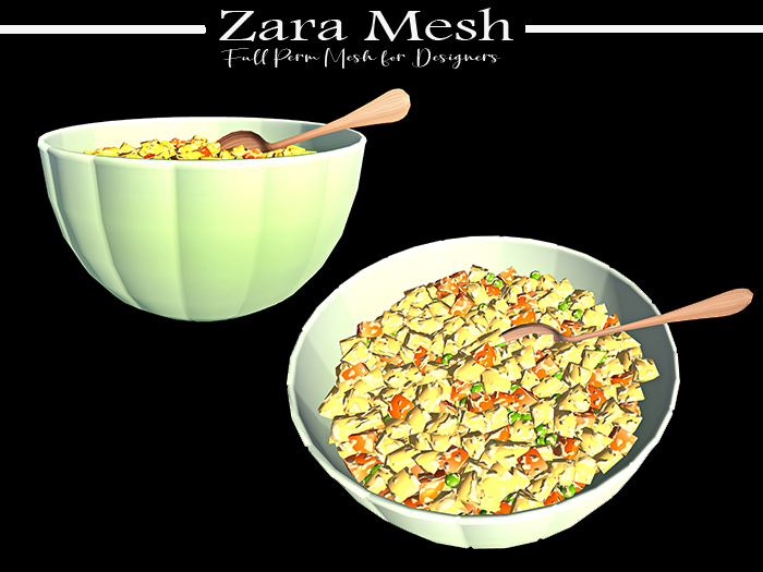 Second Life Marketplace - Zara Mesh - Food - Potato Salad - FULL PERM MESH