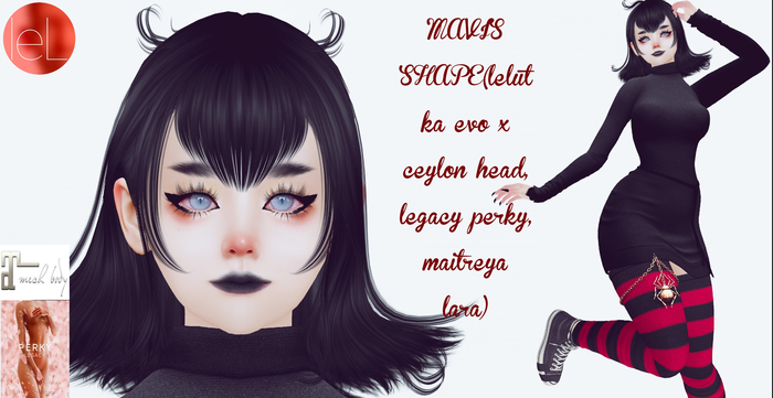 Second Life Marketplace - MAVIS SHAPE(lelutka evo x ceylon head, legacy ...