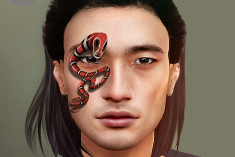 Second Life Marketplace - BoM Snake Face Tatto