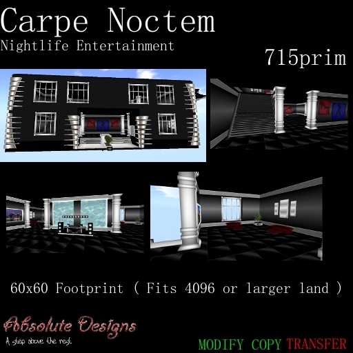 Second Life Marketplace - Carpe Noctem - Prefab Nightclub - BOXED
