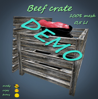 Second Life Marketplace - Beef Crate DEMO *Box*