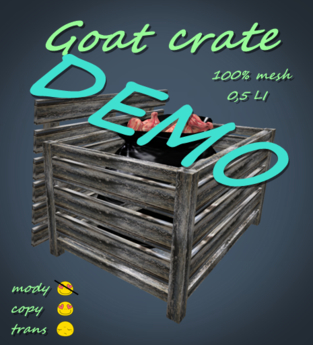 Second Life Marketplace - Goat Crate DEMO *Box*