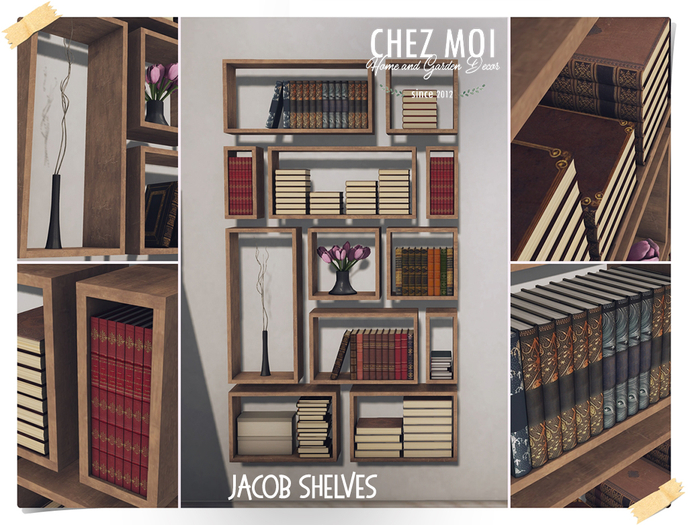 Second Life Marketplace - CHEZ MOI ♥ Jacob Shelves