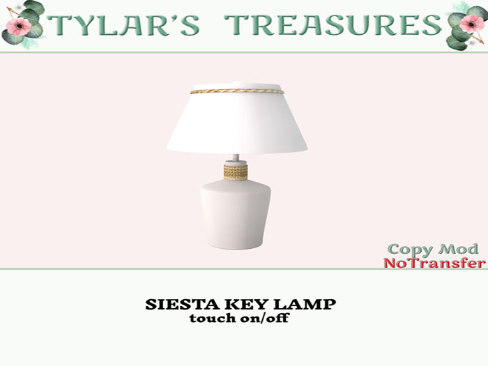 Second Life Marketplace - .:TT:. SIESTA KEY LAMP ADD ME