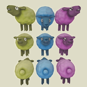 Second Life Marketplace - H.O.W Mesh Crazy Sheep, Full Perm, Low LI ...