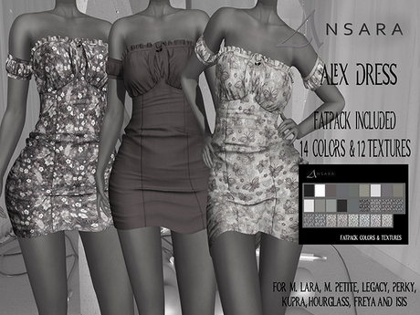 Second Life Marketplace - Ansara - Alex Dress DEMO