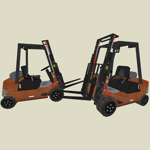 Second Life Marketplace - H.O.W Mesh Fork Lift Loader, Full Perm ...