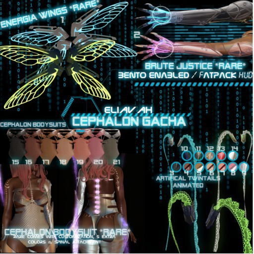 Second Life Marketplace - Eliavah ~ Cephalon Bodysuit [MAITREYA] *Rosegold*
