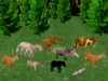 Second Life Marketplace - *NEW* Animated Mesh Peaceful GOR-Animals set