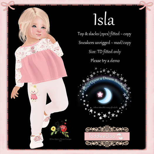 Second Life Marketplace - OUD Isla Pink TD Fitted Only DEMO