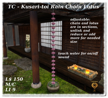 Second Life Marketplace - Kusari-toi Rain Chain Lotus