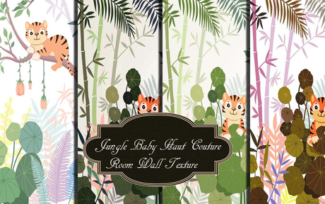 Second Life Marketplace - Jungle Baby Haut Couture Room Wall texture ...