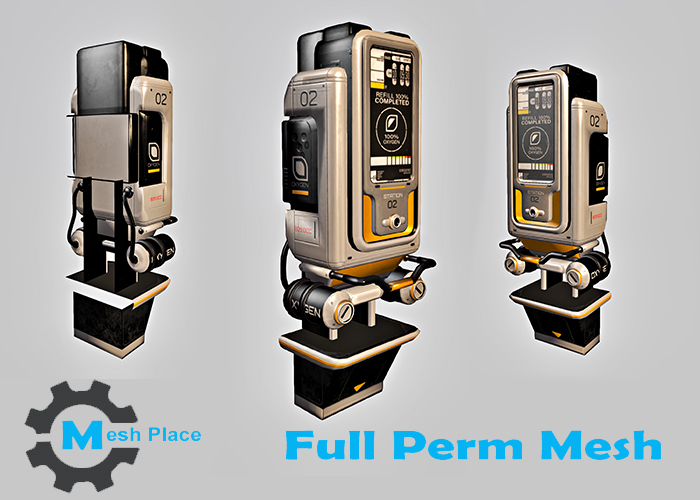 Second Life Marketplace - Mesh Place - Sci-Fi Oxygen Dispenser - Full ...