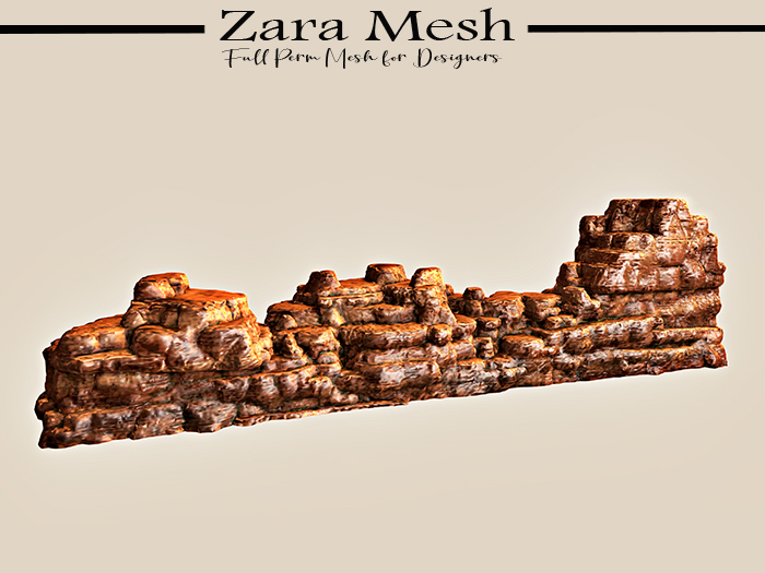 Second Life Marketplace - Zara Mesh - Rock Mound 2 - FULL PERM MESH