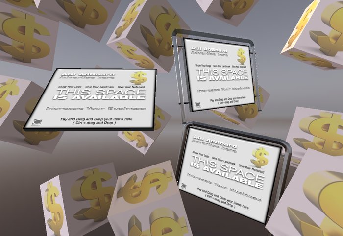 Second Life Marketplace - AGI Ad-Board (boxed) - advertising system