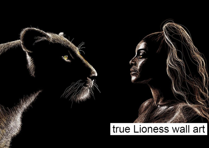 Second Life Marketplace - true Lioness wall art