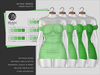 Second Life Marketplace - Black Owl - Niyah - Green Palette - Dress & HUD