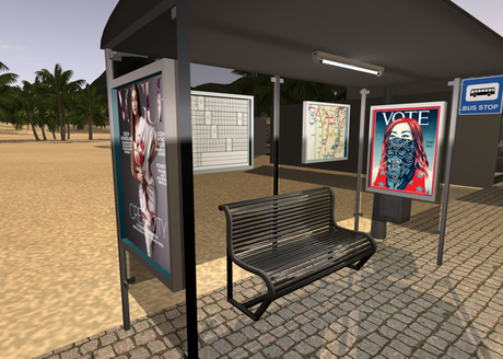 Second Life Marketplace - BB Design Backdrop Bus Stop