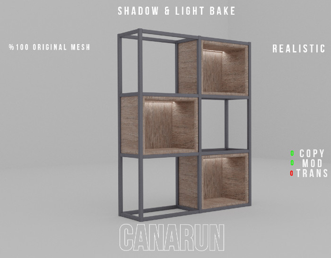 Second Life Marketplace - Wood/Iron Store Display 1 - CANARUN